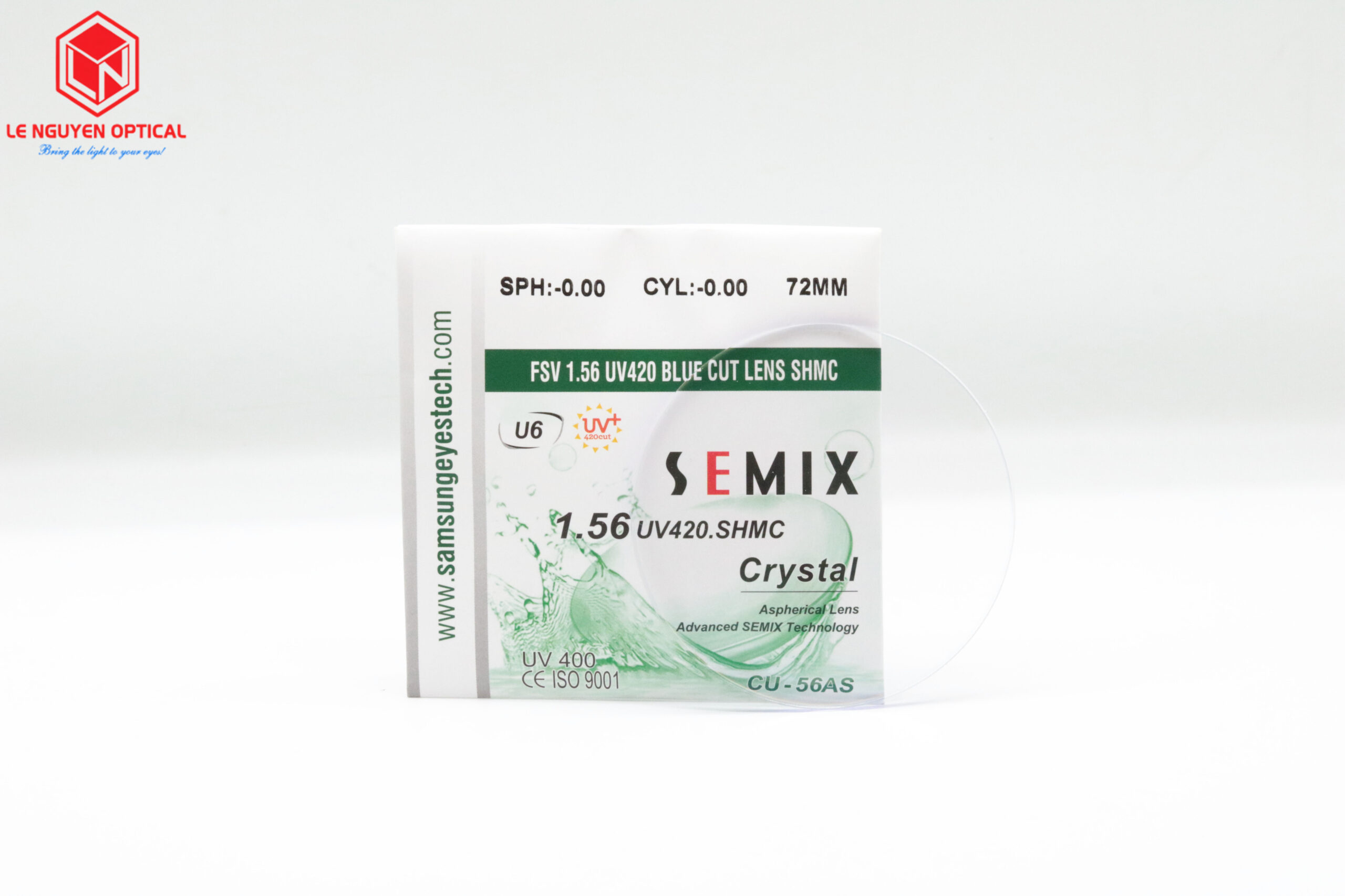 TRÒNG KÍNH SEMIX 1.56 BLUE SHMC - Kính mắt Lê Nguyễn Optical