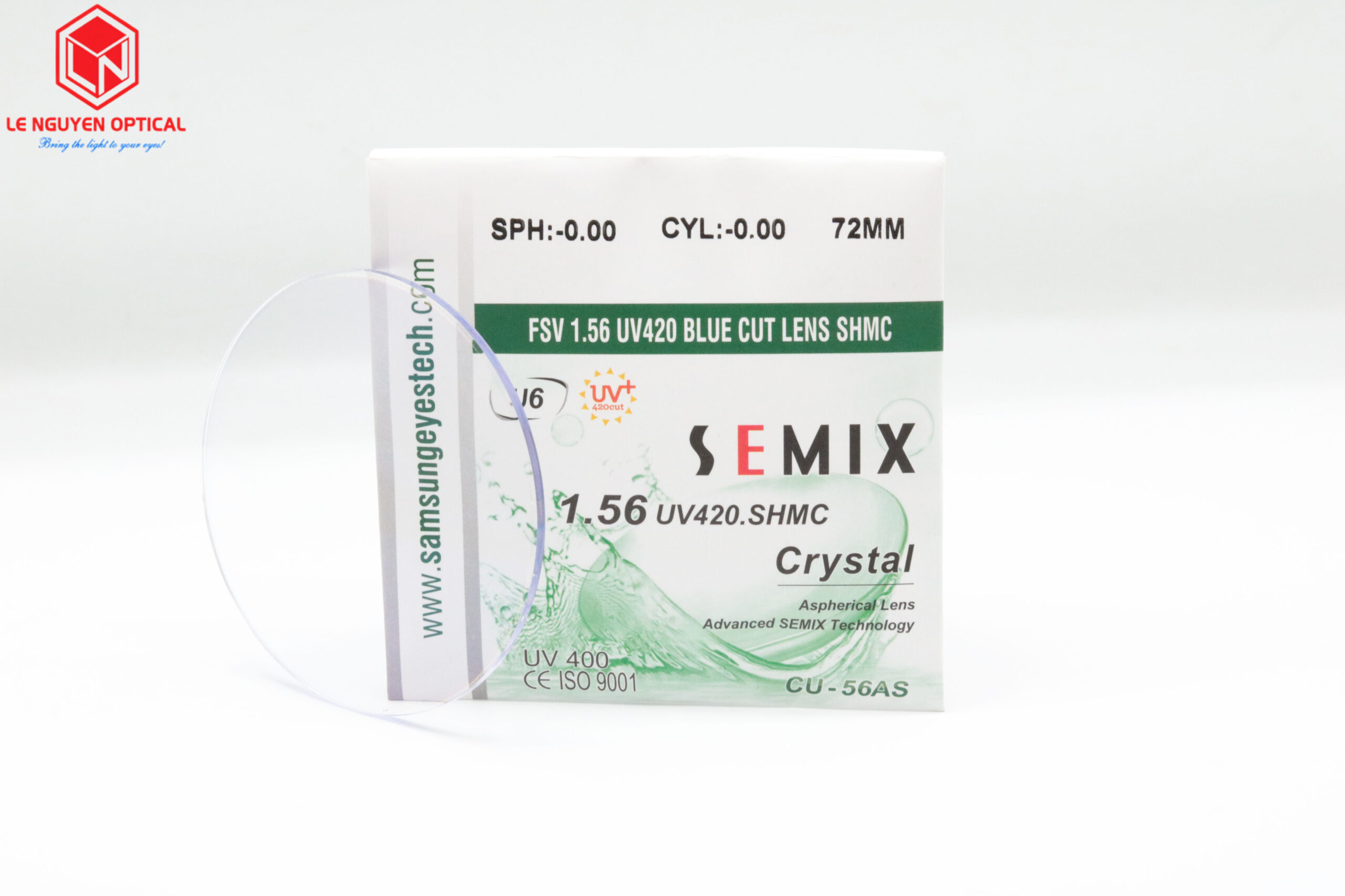 Tròng kính SEMIX 1.56 BLUE SHMC - Kính mắt Lê Nguyễn Optical